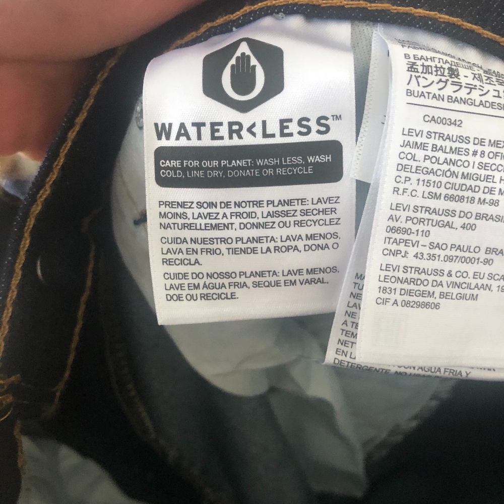 Levis 514 32x30 Waterless Denim Jeans - Gem